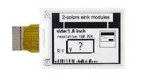 China 1.8 Inch E Paper E Ink Display 224×168 Resolution 24pin Low Power E Ink Display for sale