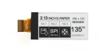 China 2.13 Inch E Ink Display 122×250 Resolution 24pin 2 Color Black White E Ink Screen for sale
