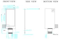 China 2.13 Inch E-paper Display 122×250 Resolution 24pin 3-Color (B/W/R) E-Ink Screen for sale