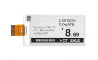 China 2.66 Inch Electronic Paper Screen 152×296 Resolution 24pin B/W 2 Color E Ink Screen Display for sale
