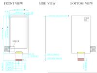 China 2.66 Inch Electronic Paper Screen 152×296 Resolution 24pin B/W 2 Color E Ink Screen Display for sale