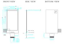 China 2.66 Inch E-paper Display 152×296 Resolution Black/White/Red 3-Color E-Ink Screen for sale