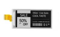 China 3.5 Inch E Paper Display 184*384 Resolution 24 Pin Low Power Consumption E Ink Display for sale