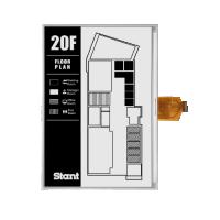 China 11.6 Inch E Paper Display 960×640 Resolution Black / White 2 Color E Ink Screen for sale