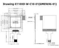 China 1.1 Inch OLED Display Module with 96x96 Resolution and 4-Wire SPI Interface for sale