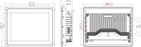 China YCXX7-104 10.4 Inch IP65 Industrial Touch Display with Wide Temperature Range and Multi-Touch Embedded Monitor for sale