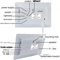 China 7 Inch Digital Photo Frame HD LCD Display Video Picture Music Player With Remote for sale
