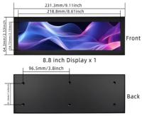 China YZY 8.8 Inch HDMI LCD Display with 480x1920 Resolution and IPS Full-Angle Panel for Computer Secondary Screen for sale