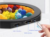 China YZY 2.76 Inch Round Screen HDMI LCD Display with IPS LED Backlight and 480x480 Resolution for HD Video Output for sale