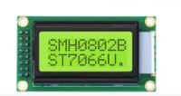 China YMC0802SB-X05 Monochrome LCD Module with ST7066 Drive IC 3.0~5.0V Voltage for sale