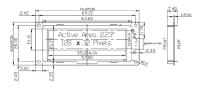 China 2.23 Inch 128x32 Dot Matrix OLED Module with SSD1305 Driver for sale