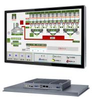 China YZY PC173H 17.3 Inch H Type Industrial Panel PC with IP65 Fanless Design and Wide Temperature Range for HMI Applications for sale