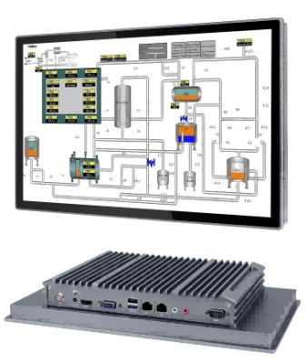 China YZY PC116H 11.6 Inch IP65 Fanless Industrial Panel PC with Multi Touch Screen Monitor for sale