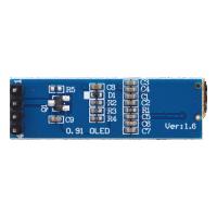 China 0.91 Inch 128x32 White OLED Display Module I2C 4-Pin SSD1306 3.0V for sale