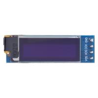China 0.91 Inch 128x32 White OLED Display Module I2C 4-Pin SSD1306 3.0V for sale