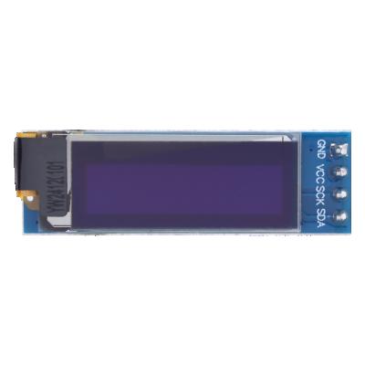 China 0.91 Inch 128x32 White OLED Display Module I2C 4-Pin SSD1306 3.0V for sale