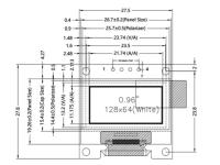 China 128x64 I2C OLED Display Module 0.96