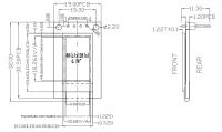 China 0.78 Inch 80x128 Dot Matrix OLED Module SH1107 COG I2C 2-Pin 3.3~5V -40~70℃ for sale