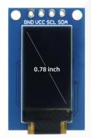 China 0.78 Inch 80x128 Dot Matrix OLED Module SH1107 COG I2C 2-Pin 3.3~5V -40~70℃ for sale