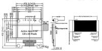 China GME096NWBY-B-49 0.96 Inch 128x64 COG OLED Module SSD1315 I2C Interface 3.3V for sale