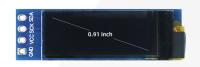 China 0.91 Inch White OLED Passive Matrix Module SSD1306 I2C 3.0V 6 O'clock Viewing for sale