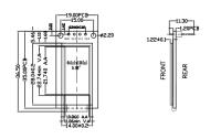 China 0.96 Inch 128x64 Resolution COG OLED Display Module with I2C Interface and SH1107 Driver for sale