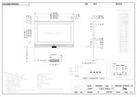 China COG12864-17 128x64 Dots STN Blue Negative Transmissive LCD Module with Wide Temperature Range for sale