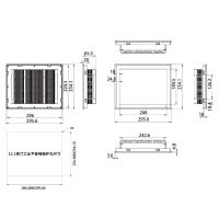 China YZY PC121M 12.1 Inch IP65 Fanless HMI Industrial Computer with Wide Temperature Range and Embedded Touch Panel PC for sale