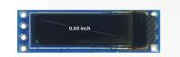 China 0.69 Inch 96x16 Dot Matrix OLED Module SSD1306 COG Design I2C 4-Pin 3.3~5V for sale