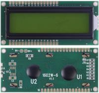 China Monochrome 16x2 COB Character LCD Module STN Blue Negative 1602W-6 AIP31066L 5V for sale