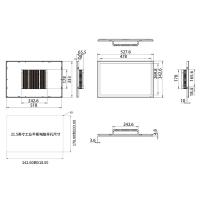 China YZY PC21.5M 21.5 Inch IP65 Fanless Industrial Computer with Embedded Touch Panel PC and Wide Temperature Range for sale