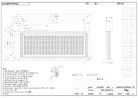 China Monochrome 20x4 COB LCD Module with STN Blue Negative Display 5V Logic Supply for sale