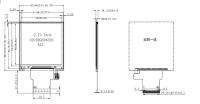 China 2.7 Inch IPS Square LCD Display 360*360 Resolution Display RGB Interface Display for sale
