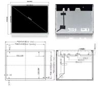 China BOE DV150X0M N10 15 Inch 43 Industrial LCD Display 1024x768 XGA 350cdm² LVDS Interface for sale