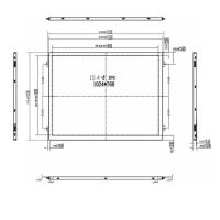 China 10.4 Inch YZY YVO1040TVL-N02 TFT LCD Module 1024x768 XGA Resolution 500cd/m² for sale