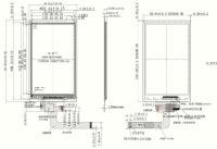China 3.97 Inch 480x800 Resolution TFT LCD Touch Screen Display Module with MIPI Interface and Capacitive Touch Panel for sale
