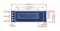 China 0.91inch OLED Module SSD1306 Display with 128x32 Resolution and IIC Communication for STM32 Arduino Raspberry Pi for sale