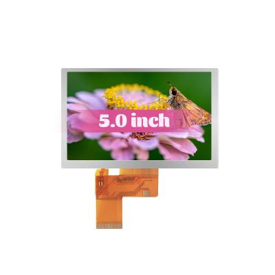 China 5 Inch TFT LCD Display Module with 800x480 Resolution and 600 Nits Brightness for Industrial Applications for sale