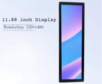 China 11.88 Inch IPS TFT LCD Module 320×1480 MIPI 800cd/m² High Brightness IPS for Industrial Control for sale