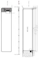 China 11.88 Inch IPS TFT LCD Module 320×1480 MIPI 800cd/m² High Brightness IPS for Industrial Control for sale