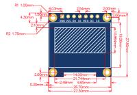 China YOK0096MGS-Q1 0.96inch OLED Module SSD1306 Display with 128x64 Resolution for STM32, C51,Arduino, Raspberry Pi and MSP430  platforms for sale