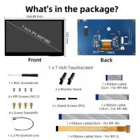 China 7 Inch 800x480 IPS  MIPI DSI Interface with 5-Point Capacitive Touch Screen for Raspberry Pi Industrial Control for sale