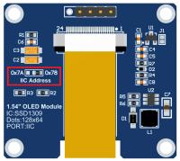 China YOK154MGI-Q1 1.54inch OLED Module SSD1309 Display with 128x64 Resolution IIC Interface for STM32, C51,Arduino, Raspberry Pi and MSP430  platforms for sale