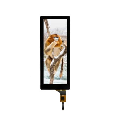 China 6.86 Inch Bar TFT LCD Touch Screen with 480x1280 Resolution MIPI Interface 600 Nits Brightness Full Lamination IPS Display for sale