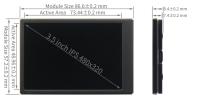 China YBN035JGU-Q1 3.5-inch Type-C display secondary screen case, USB direct connection, surveillance computer, high-definition IPS screen, Aida64 for sale