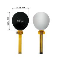 China 1.32 Inch Round TFT LCD Display 360x360 IPS QSPI Interface For Smart Watch for sale