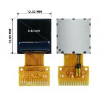 China Ultra Small 0.42 Inch LCD Display 96RGB×54 Industrial -20~70℃ SPI Serial Screen Module for sale