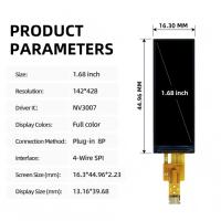 China 1.68 Inch IPS TFT Display 142×428 4-Wire SPI Full View for IoT Smart Devices for sale
