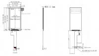 China 1.97 Inch IPS TFT LCD Module  170×320 10Pin FPC 2.8~3.3V Industrial Screen for sale
