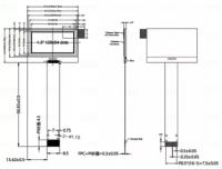 China 1.3 Inch 128x64 Resolution Low Power TFT LCD Module for Wearable & Smart Lock for sale
